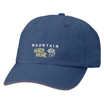 China 56cm - 60cm Navy Printed Cotton Custom Fitted Baseball Caps With 3D Embroidered for sale