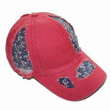 China Fashionable cap, one size fits all, made of cotton, logo can be customized for sale