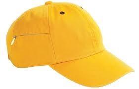 China Cute Yellow Embroidered Sports Caps Hats With Adjustable Velcro / Metal Buckle For Women for sale