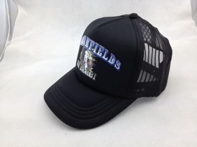 China Flexfit Teenager Mesh Running Hats 5 Panel Polyester Baseball Cap Velcro for sale