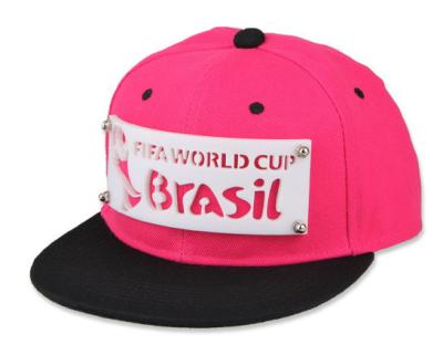 China Personalized Punk Hip hop Baseball Cap Six Panel For Football Fan for sale