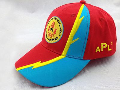 China Custom 6 Panel Embroidered Baseball Caps League Hat with Metal Buckle Closure for sale