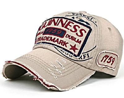 China OEM Plastic Badge Logo Printed Adjustable Cotton Baseball Caps With Snapback for sale