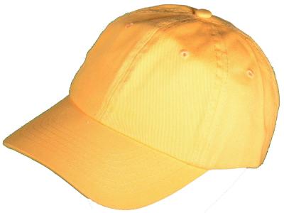 China Plain Yellow Snapback Youth Cotton Baseball Caps Embroidered , Personalized for sale