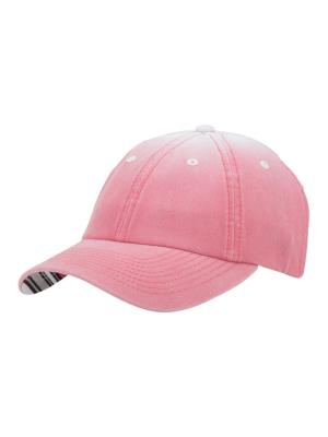 China 6 Panels Pink Ladies Golf Cap With 3d Embroidery , 100% Cotton Sports Cute Baseball Caps for sale
