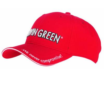 China Multi-Panel Red Embossed Ladies Golf Caps 0.097kg With Soft Dacron / Cotton for sale