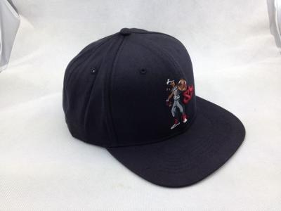 China 6 panel vintage baseball caps Snapback Plain Black Hat For Boy for sale