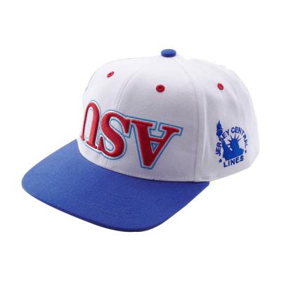 China 100% Cotton Snapback Baseball Caps Hats with 3D Embroidery Letters for sale