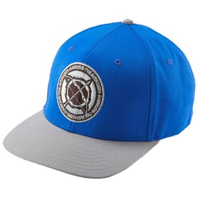 China Flat Embroidery Blue Gray Snapback Baseball Caps for Leisure Apparel for sale