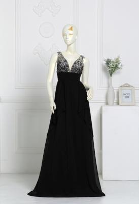 China Formal Backless long beautiful Womens Cocktail Dresses Surface composite silk cloth color butyl for sale