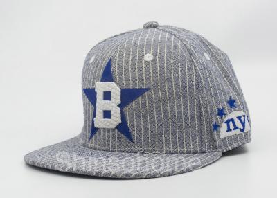 China Flat Brim 100 Cotton Baseball Caps For Kids / Adults , Baseball Snapback Hats for sale