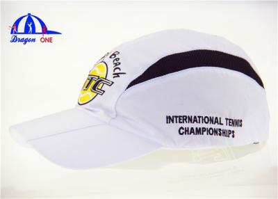 China White Microfibre Unisex Sports Baseball Caps For Women / Man Outdoor Running for sale