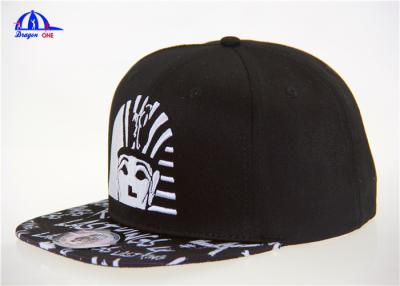 China Hip hop snapaback Caps / Embroidery On Front / Sublimation Print Visor for sale