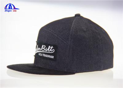 China Label Embroidery Patch Denim Snapback Baseball Caps for Youth / Boy , 6 Panel Hats for sale