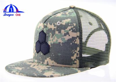 China OEM 55% Cotton Camo 45% Polyester Mesh Trucker Hats ,  Fashion Baseball Cap for sale