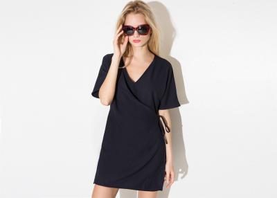China Casual Women Cocktail Dresses / V Front Dress Breathable For Adults for sale