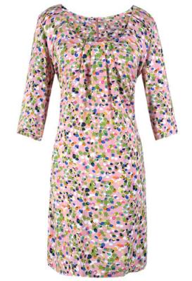 China Beautiful Summer Round Neck Ladies Casual Dresses , floral print dresses for women for sale