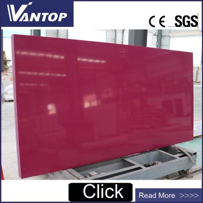China Discount Price Pure Rosy Color Quartz Stone Slab for Wall Covering for sale