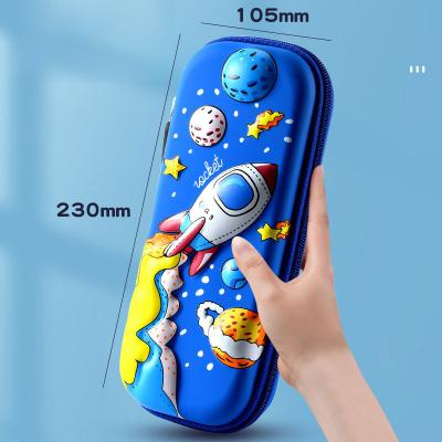 China Customized EVA Pencil Case Zipper Closure Shockproof Screen Printing Logo for sale