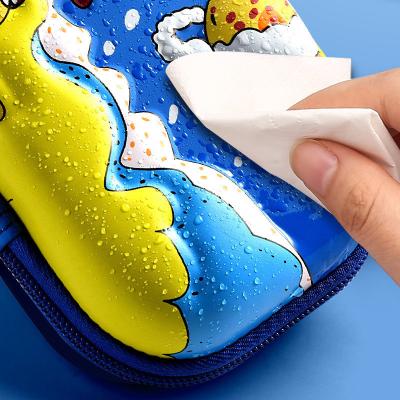 China Customized EVA Pencil Case Zipper Closure Shockproof Screen Printing Logo for sale