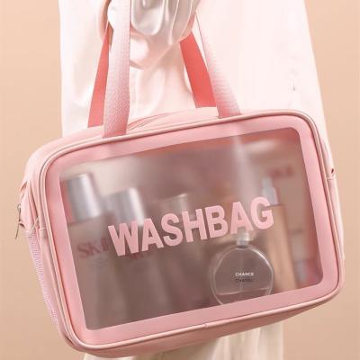 China LARGE CAPACITY DRY AND WET SEPARATION MAKEUP BAG WOMEN'S PORTABLE COSMETICS STORAGE BAG 2024 NEW TOILETRY BAG TRAVEL BAG for sale