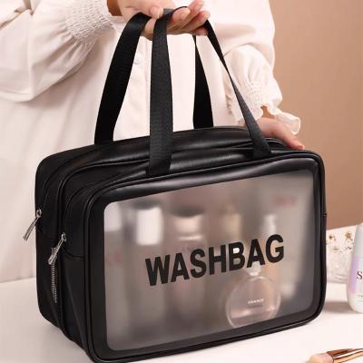 China LARGE CAPACITY DRY AND WET SEPARATION MAKEUP BAG WOMEN'S PORTABLE COSMETICS STORAGE BAG 2024 NEW TOILETRY BAG TRAVEL BAG for sale