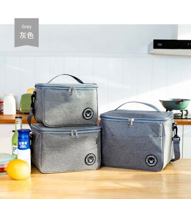 China COMMUTER LUNCH BOX HANDBAG SQUARE INSULATED BAG ALUMINUM FOIL THICKENED BENTO BAG OFFICE STUDENTS BRING MEALS LARGE CAPA for sale