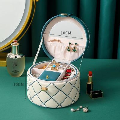 China CHINESE STYLE HAND DECORATION BOX HIGH-GRADE JEWELRY BOX LARGE CAPACITY WATERPROOF PORTABLE JEWELRY BOX HOUSEHOLD MULTI- for sale