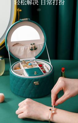 China CHINESE STYLE HAND DECORATION BOX HIGH-GRADE JEWELRY BOX LARGE CAPACITY WATERPROOF PORTABLE JEWELRY BOX HOUSEHOLD MULTI- for sale
