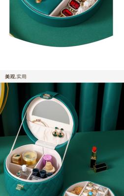 China CHINESE STYLE HAND DECORATION BOX HIGH-GRADE JEWELRY BOX LARGE CAPACITY WATERPROOF PORTABLE JEWELRY BOX HOUSEHOLD MULTI- for sale