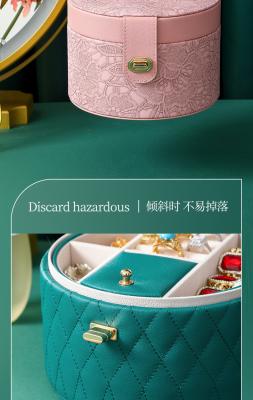 China CHINESE STYLE HAND DECORATION BOX HIGH-GRADE JEWELRY BOX LARGE CAPACITY WATERPROOF PORTABLE JEWELRY BOX HOUSEHOLD MULTI- for sale