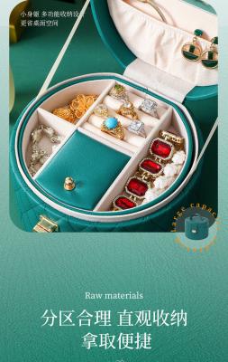 China CHINESE STYLE HAND DECORATION BOX HIGH-GRADE JEWELRY BOX LARGE CAPACITY WATERPROOF PORTABLE JEWELRY BOX HOUSEHOLD MULTI- for sale