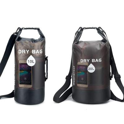 China BEACH BAG WATERPROOF BUCKET BAG TRANSPARENT PVC WATERPROOF BUCKET BAG DRIFT WATERPROOF BAG SWIM BAG for sale