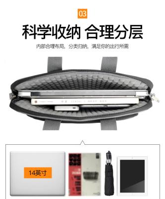 China ANTI-SEISMIC COMPUTER BAG CROSS-BORDER HAND BILL SHOULDER BUSINESS NOTEBOOK BAG 14/15.6/17.3 INNER BAG BRIEFCASE for sale