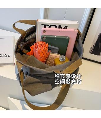 Cina Canvas TOTE BAG STREET FASHION GRANDE Capacità BORSA DELLA SPALLA Classe UOMO E DONNA BORSA BORSA BORSA BORSA BORSA BORSA in vendita