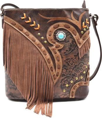 Cina STYLE di moda western cowgirl pelle frangia crossbody borse da mano donne borsa paese tutti i giorni borsa spalla in vendita