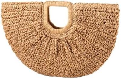 Cina YYW BORSA TOTE fatta a mano per donne, tessuta a mano BORSA HOBO GRANDE PER DONNE Manico rotondo anello TOTO ESTERNO BORSA PISCALE PISCALE in vendita