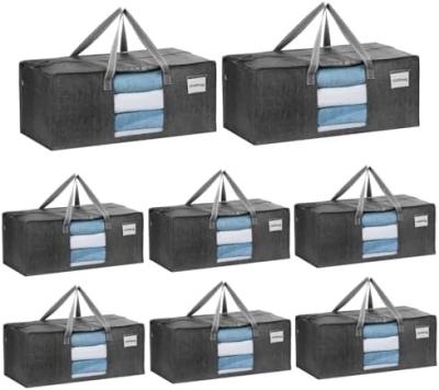 China VENO 4 Pack Moving Bags Plastic Storage Totes Clothes Organization Large W Lid/Zipper. Packing Boxes/Bins Alternative. for sale