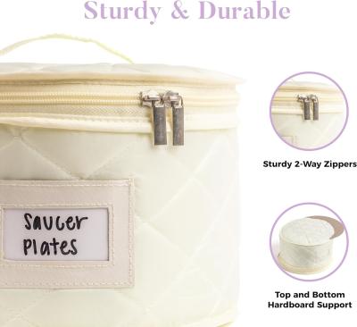 China CHINA STORAGE CONTAINERS QUILTED. 7PC DISHES STORAGE KIT WITH 48 CUT-TO-SIZE FELT INNERS. FINE CHINA STORAGE, PLATE for sale