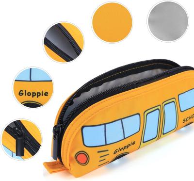 Cina Gloppie Cute Pencil Case Kawaii Pencil Pouch Small Pencil Case Sacchetti di matita semplici con cerniera Cassa di bus Cassa di matita in vendita