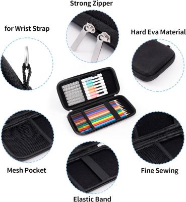 China Idream365 Upgraded Hard Pencil Case Box For Adluts,Durable Pen Carrying Case With Zipper-Black for sale