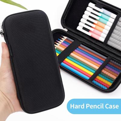 China Idream365 Upgraded Hard Pencil Case Box For Adluts,Durable Pen Carrying Case With Zipper-Black for sale