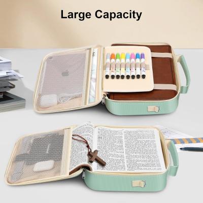 Cina FINPAC Grande copertina della Bibbia con cintura a spalla, custodia per il libro da portare sacchetto per la chiesa Protezione della Bibbia con penna in vendita
