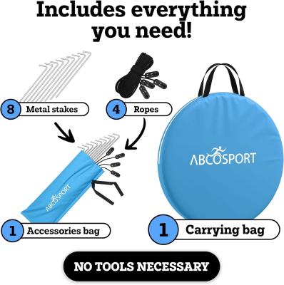 Cina Abco Pop Up Tent per 2 persone - Cabana portatile con 2 porte, resistente all'acqua e protezione UV, borsa da trasporto - Sky Blue in vendita