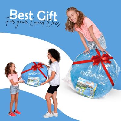 Cina Abco Pop Up Tent per 2 persone - Cabana portatile con 2 porte, resistente all'acqua e protezione UV, borsa da trasporto - Sky Blue in vendita