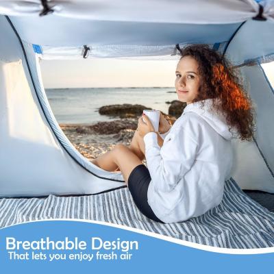Cina Abco Pop Up Tent per 2 persone - Cabana portatile con 2 porte, resistente all'acqua e protezione UV, borsa da trasporto - Sky Blue in vendita