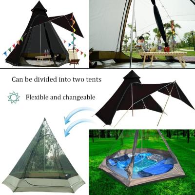 Cina 12'x10'x8'Dome Camping Tent 5-6 Persone 4 Stagione Doppi strati impermeabili Anti-UV Windproof Tent Famiglia Camping all'aperto in vendita