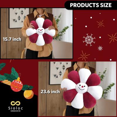 Cina Pillone a fiori, Decorazione natalizia a forma di fiore, Pillone a pavimento a fiori, cuscino da sedere, Decorazione di stanza carina e di peluche in vendita