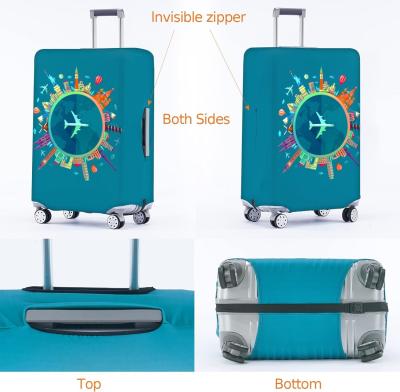 China Travelkin Luggage Covers For Suitcase Tsa Approved,Suitcase Cover Protector Fit 18-32 Inch Luggage for sale