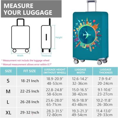 China Travelkin Luggage Covers For Suitcase Tsa Approved,Suitcase Cover Protector Fit 18-32 Inch Luggage for sale